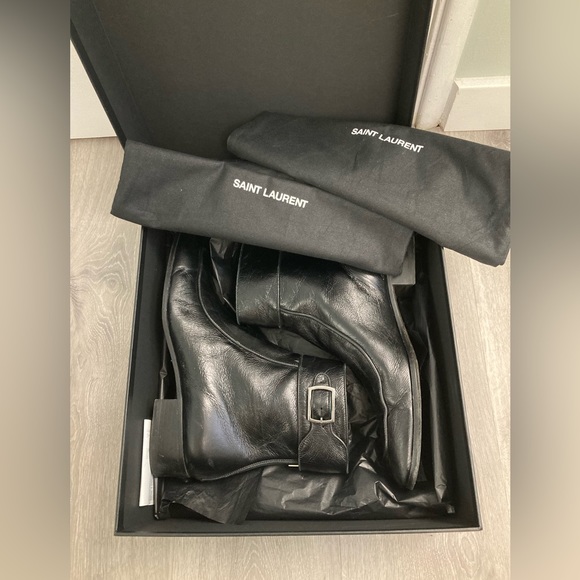 Yves Saint Laurent | Shoes | Saint Laurent Miles 3 Boot Size 42 Ysl 9 ...